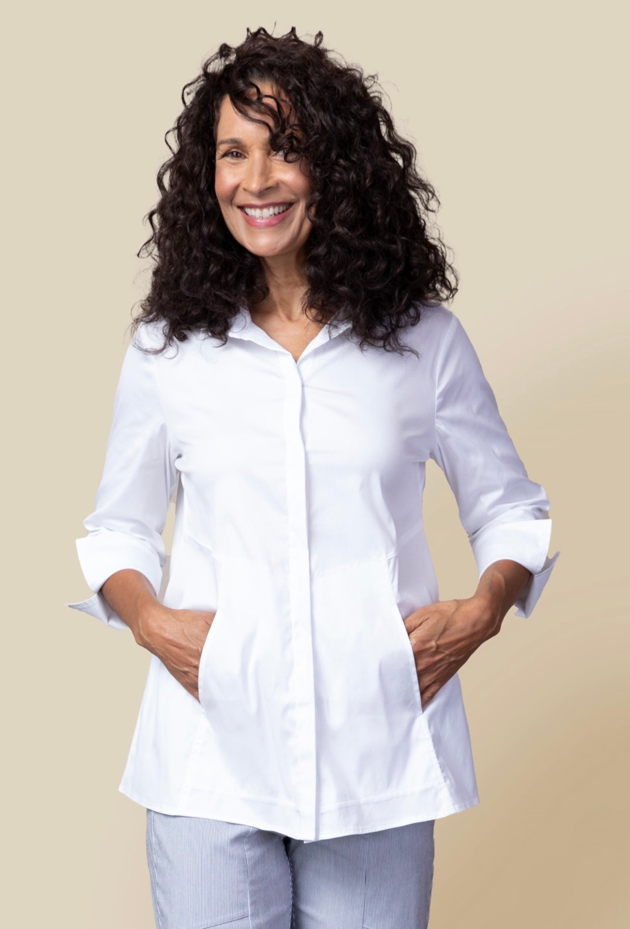 Habitat “The One” Shirt in White – Belle & Burke